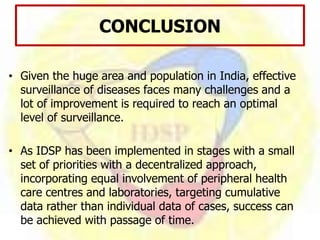 IDSP- Integrated Disease Surveillance Programme | PPTX