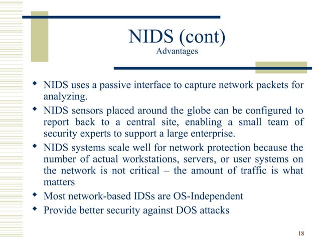 Intrusion Detection System | PPT | Internet | Computing