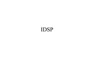 Integrated Diseases Surveillance Project - IDSP India | PPT