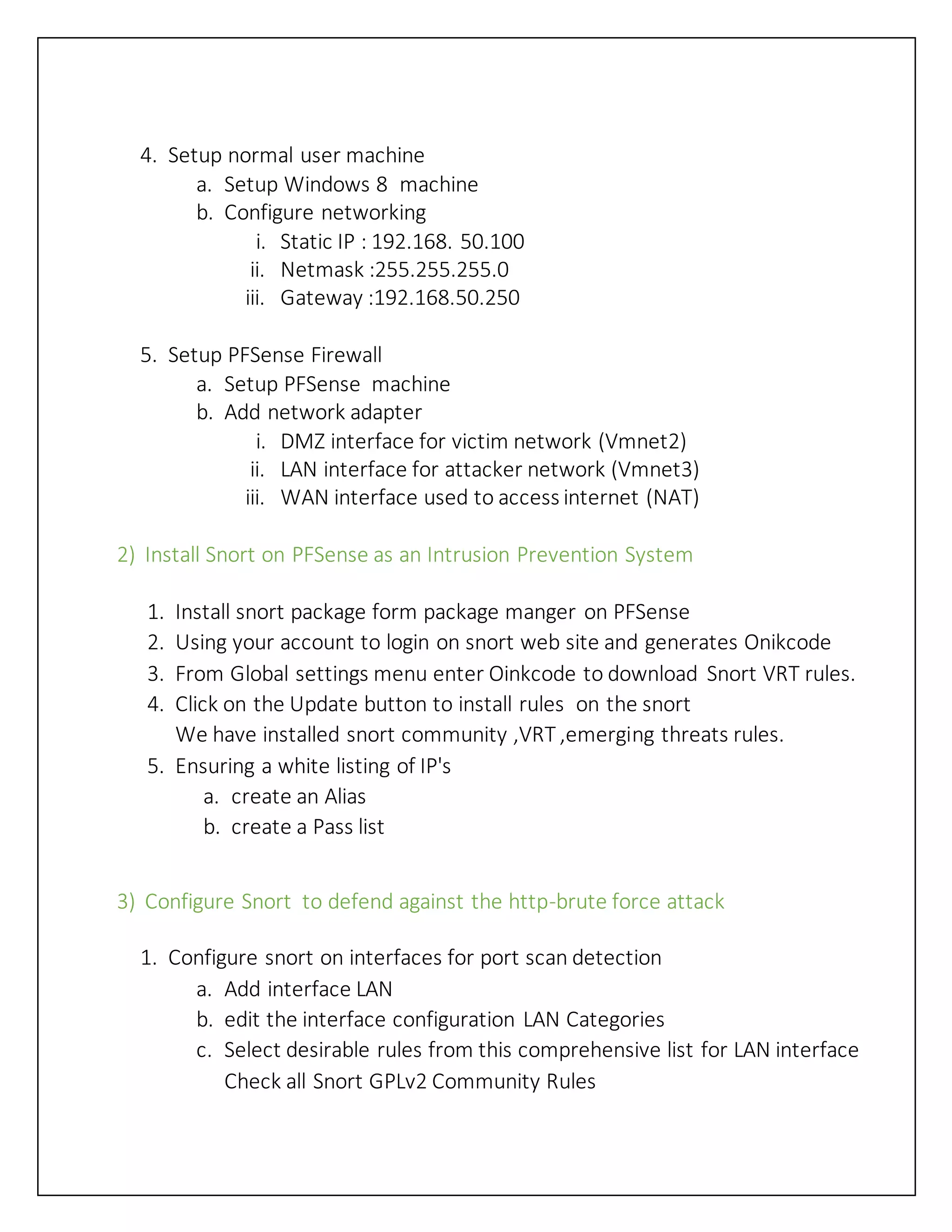 Snort Intrusion Detection / Prevention System on PFSense Firewall | PDF