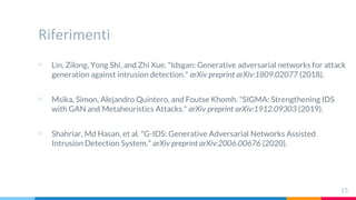 Intrusion Detection Systems vs Generative Adversarial Networks | PPTX