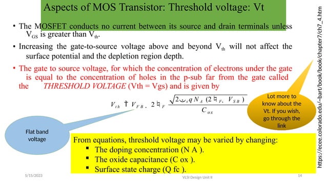 Ids vs Vds relation in MOSFET VLSI Design.pptx | Physics | Science