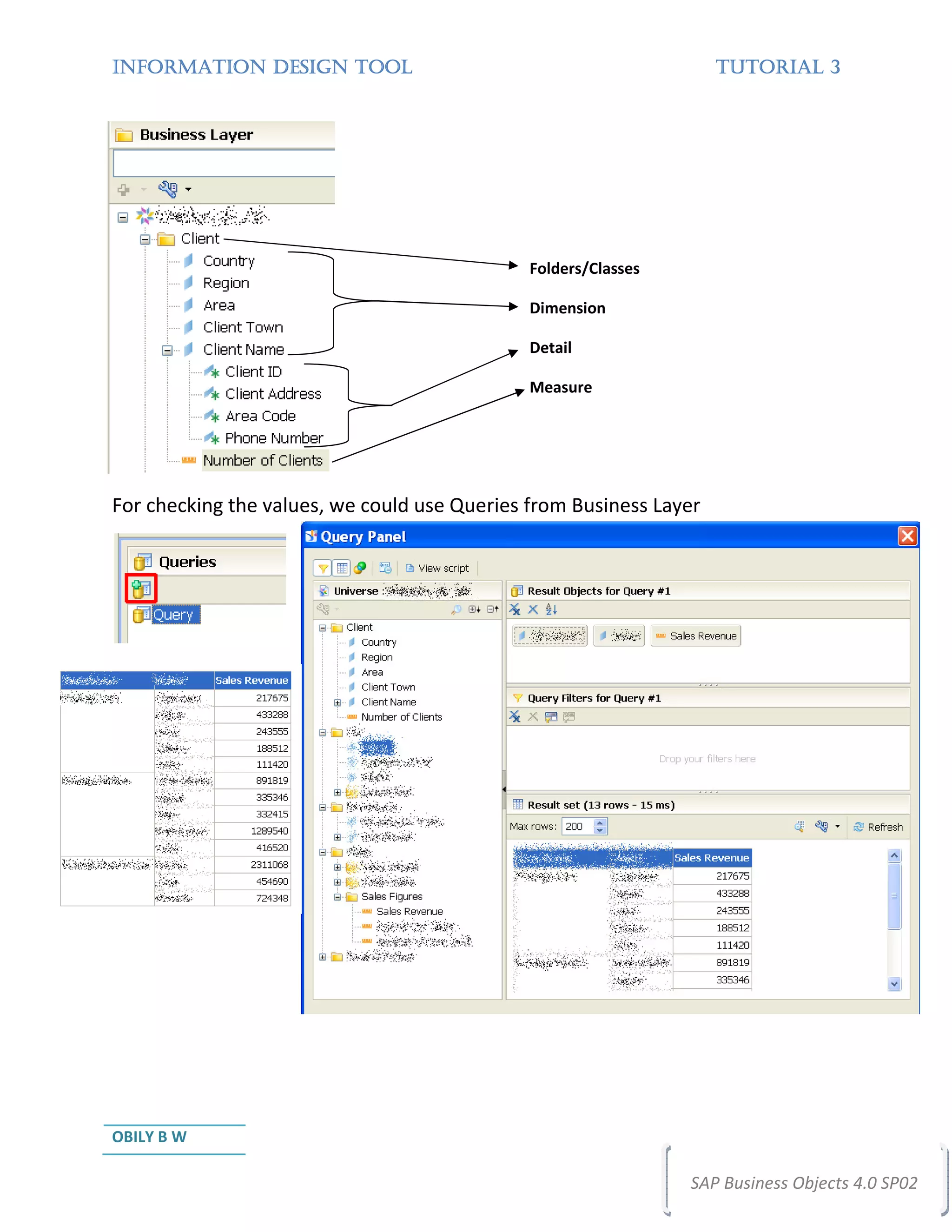 Information Design Tool -Tutorial3 | PDF | Databases | Computer Software and Applications