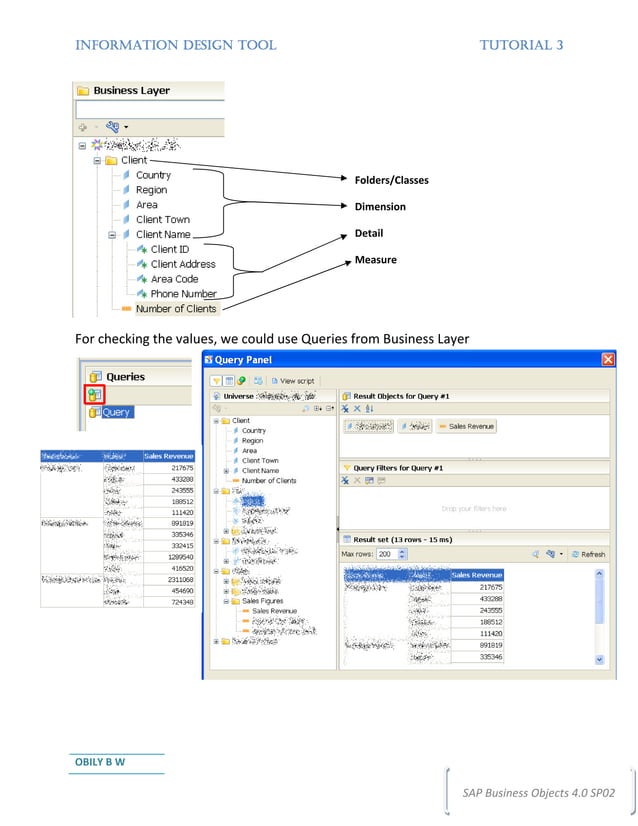 Information Design Tool -Tutorial3 | PDF | Databases | Computer ...
