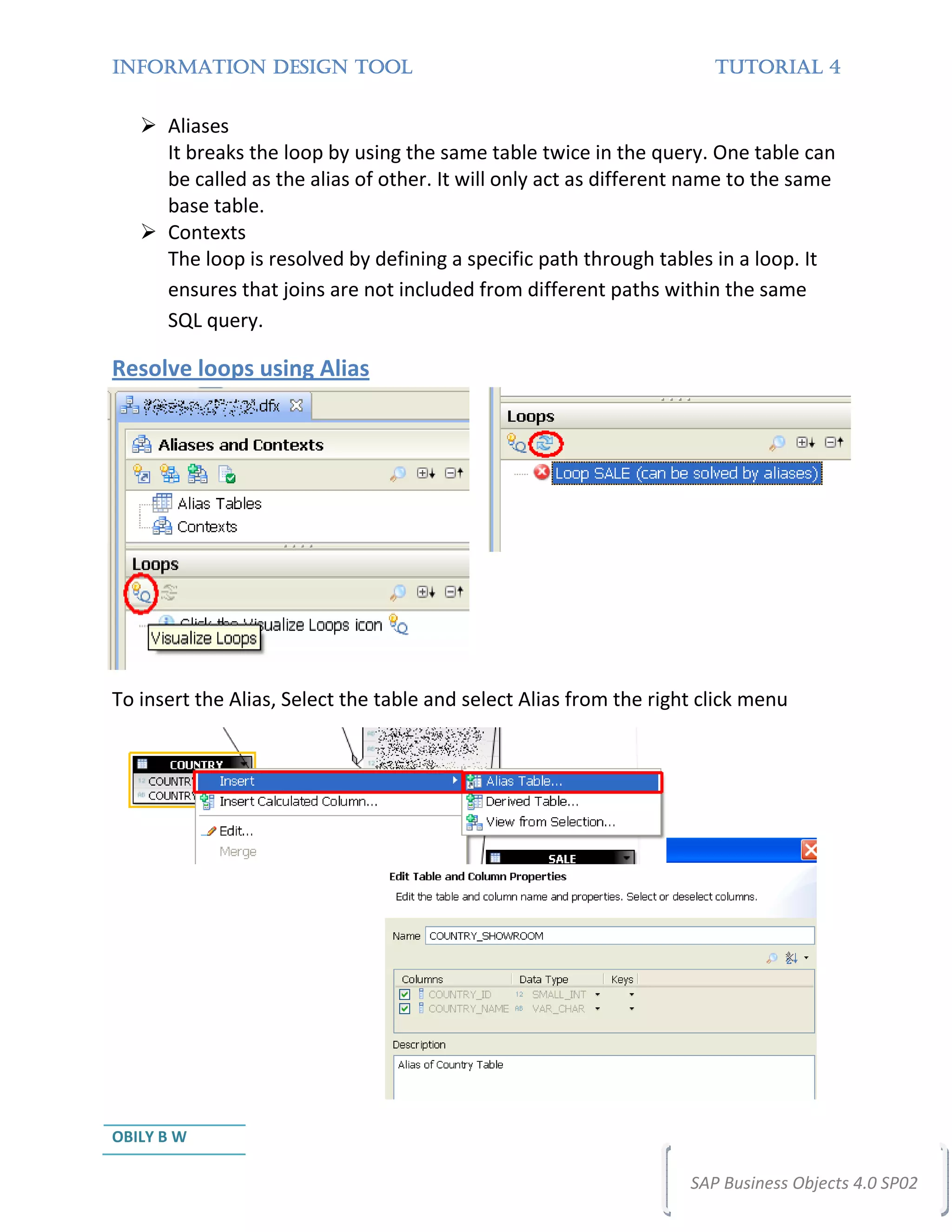 Information Design Tool -Tutorial4 | PDF