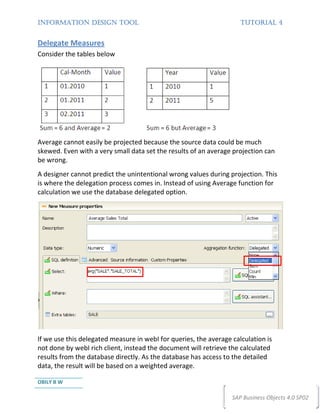 Information Design Tool -Tutorial4 | PDF