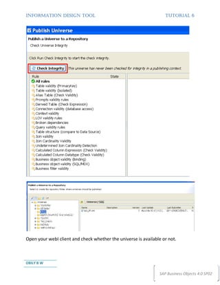Information Design Tool -Tutorial 6 | PDF