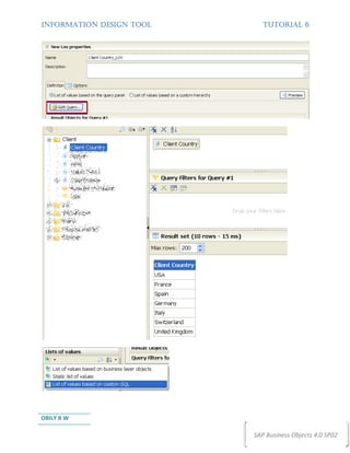 Information Design Tool -Tutorial 6 | PDF