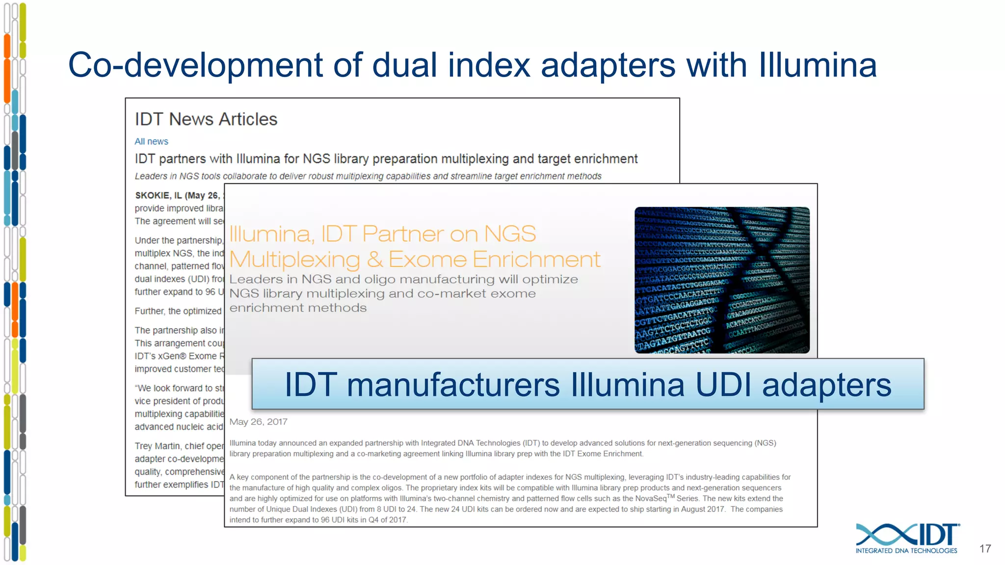 Dual index adapters with UMIs resolve index hopping and increase sensitivity of variant ...