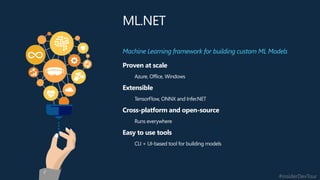 Leverage the power of machine learning on windows | PPT | Free Download