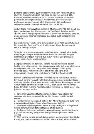 tata cara shalat tarawih dan witir | PDF