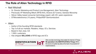 The Role of RFID in the Identification of Things (IoT) - November 15 ...