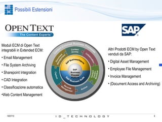 ID Technology Extended ECM for SAP by Open Text | PPT