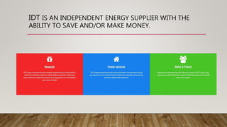 IDT Energy Network. Find us on Social Media | PPTX