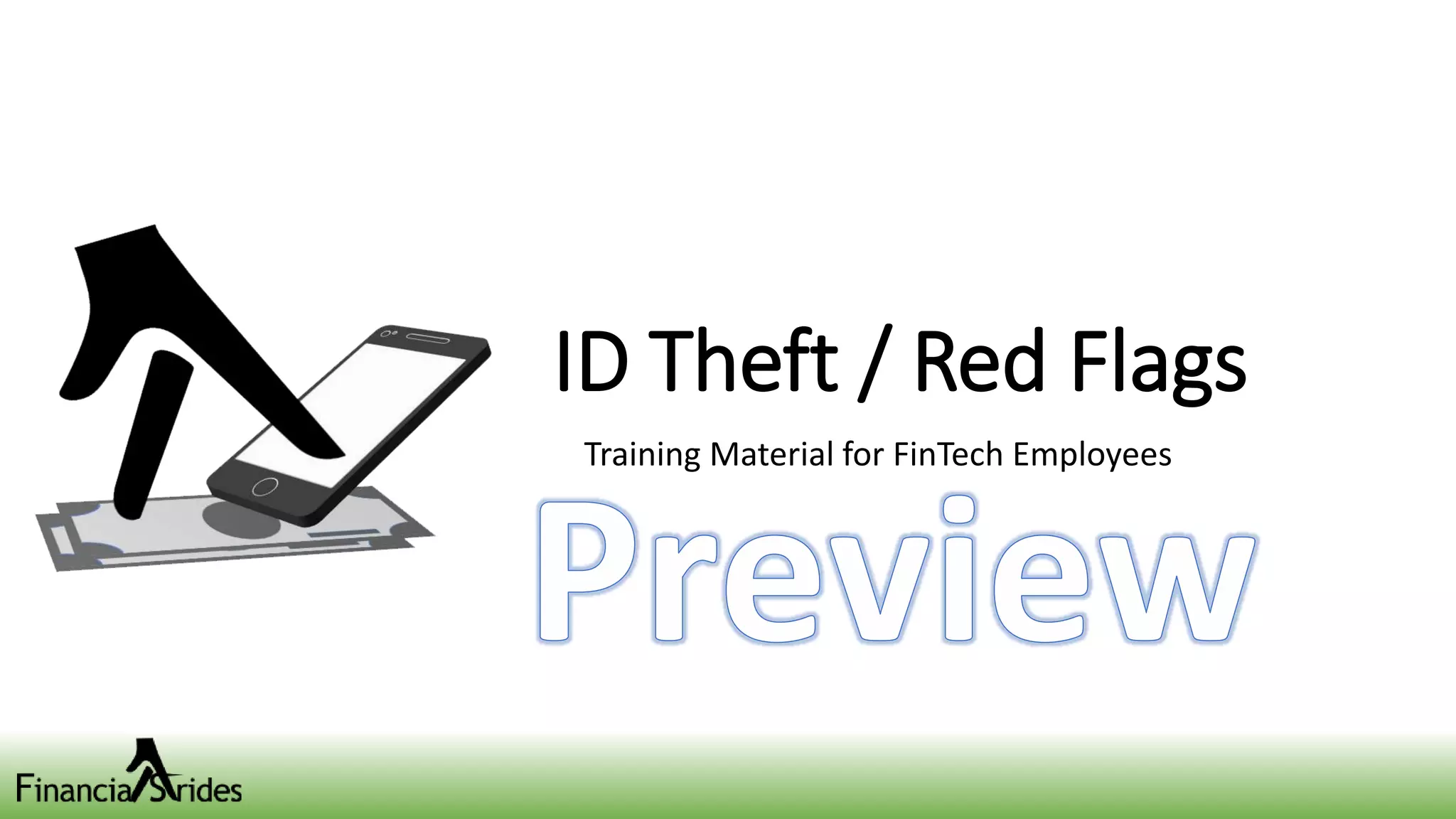 ID Theft Red Flags training preview | PPT