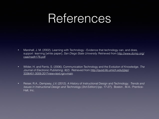 History of Communication Technology affecting Instruction | PPT