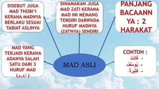 TAJWID IDTQ1072 - (HUKUM MAD DAN PEMBAHAGIANNYA) | PPTX