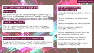 Instructional Desgin and Technology Summary | PDF