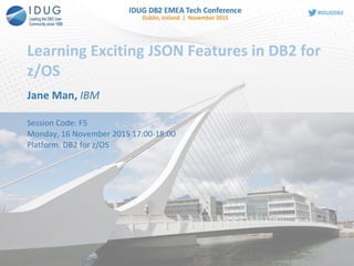 JSON Support in DB2 for z/OS | PDF