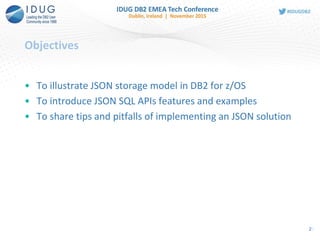 JSON Support in DB2 for z/OS | PDF