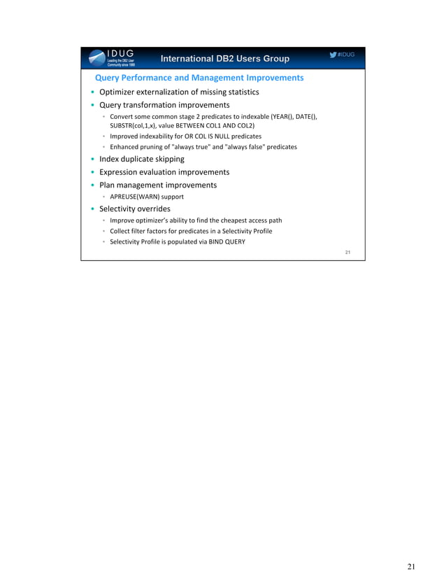 DB2 11 Technical Overview - John Campbell | PDF