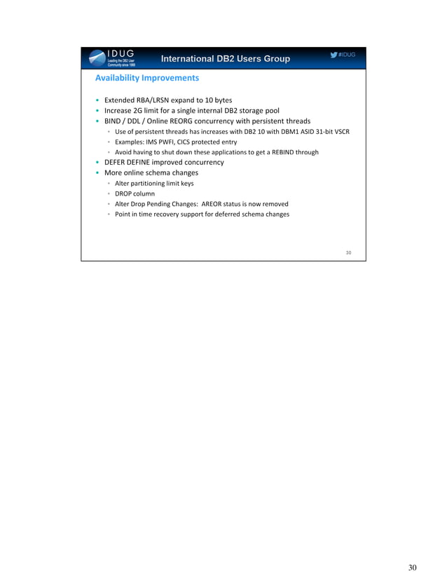 DB2 11 Technical Overview - John Campbell | PDF