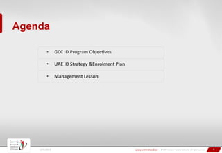 National ID Programs: Some Insights from the UAE | PPT