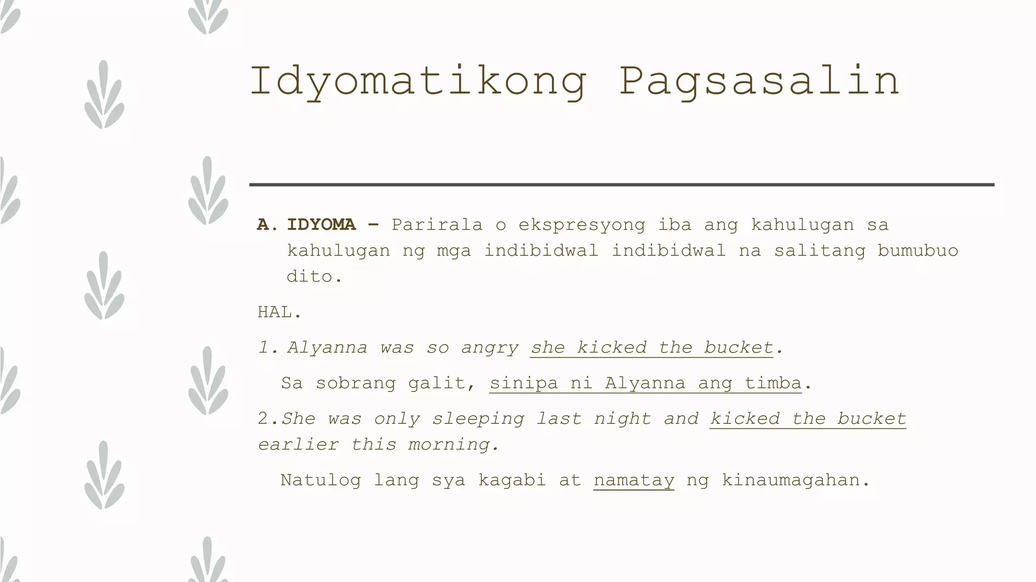 Idyoma | PPTX