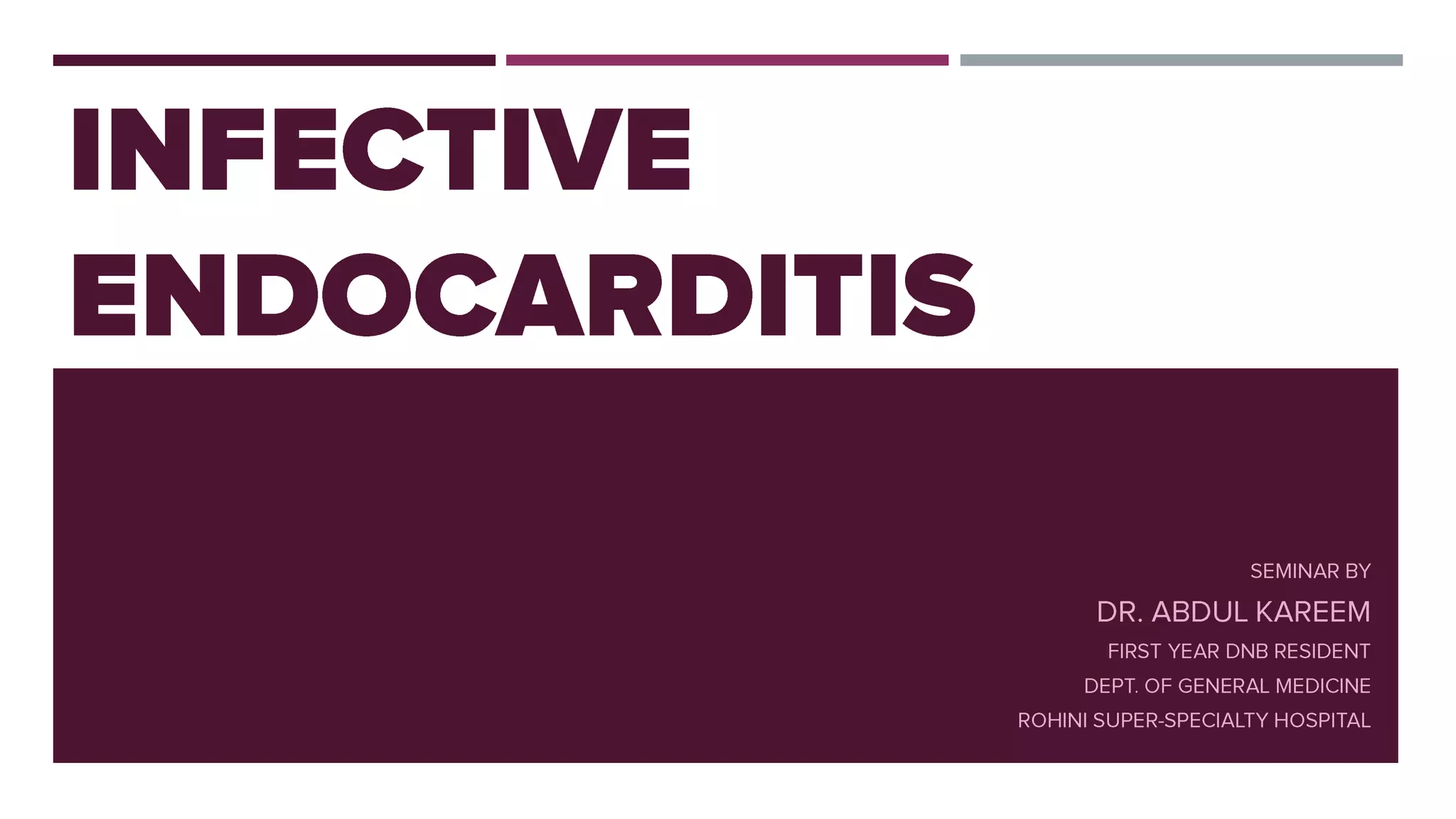 Infective Endocarditis | PPT