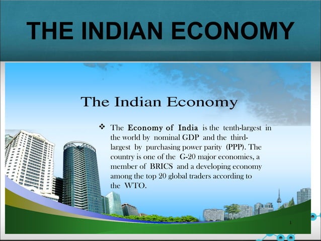 Indian Economy | PPT | Business | Business and Finance