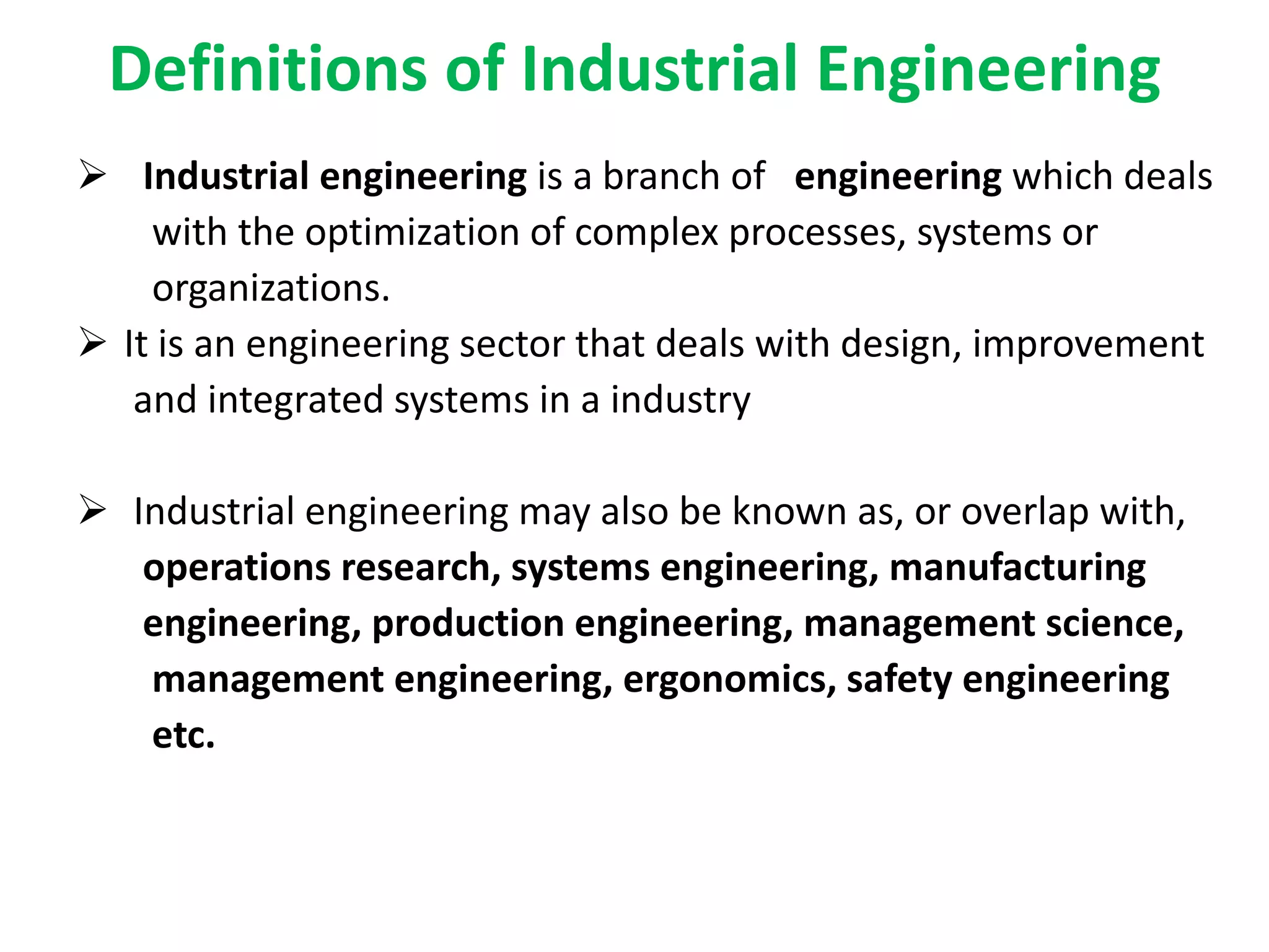 Application of Industrial Engineering on garments industry | PPTX