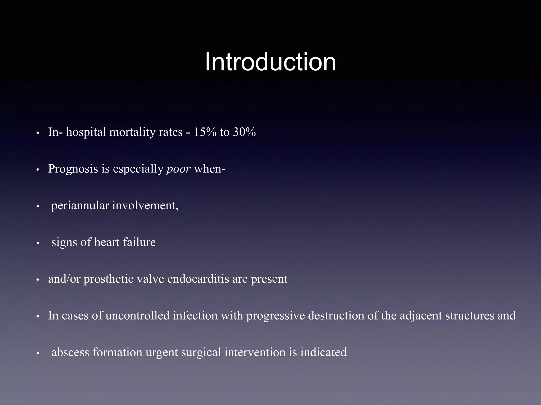 Extensive infective endocarditis of the aortic root and the aortic ...