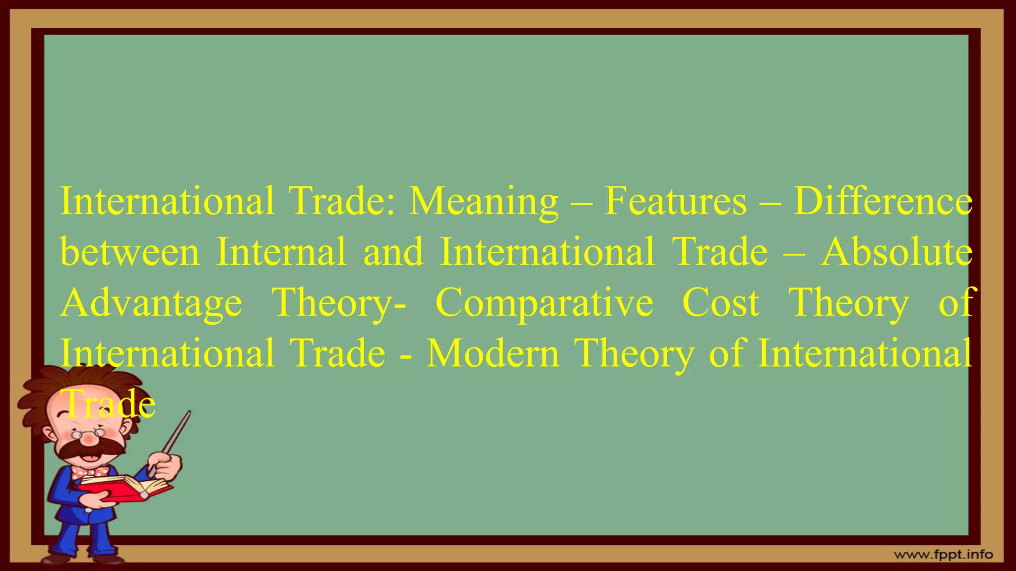 INTERNATIONAL ECONOMICS | PPTX