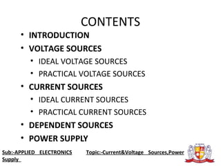 Applied Electronics - Power Supply | PPT