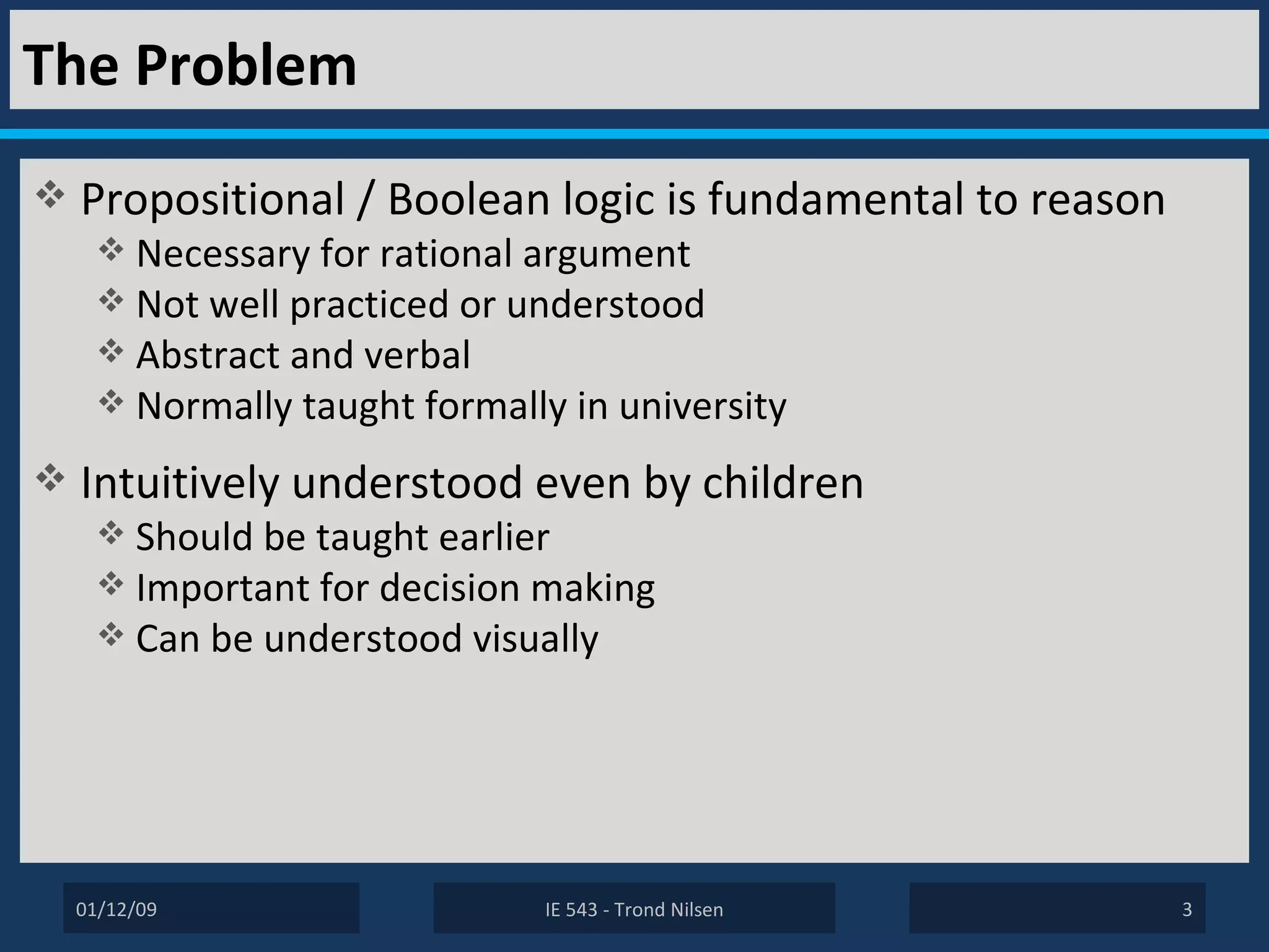 Teaching Boolean Logic With Augmented Reality And Boundary Logic Ppt