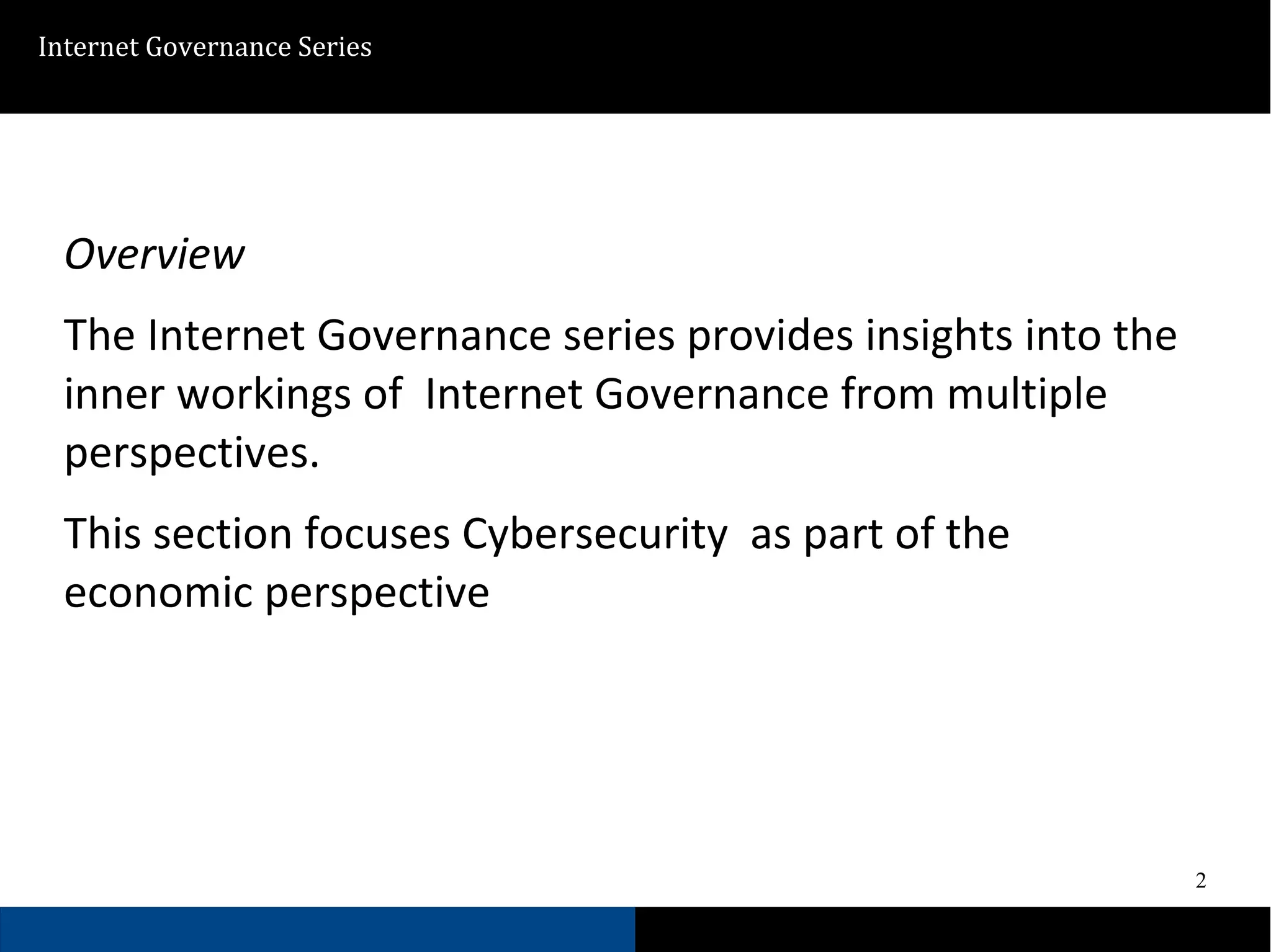 Introduction to Internet Governance and Cyber-security | ODP