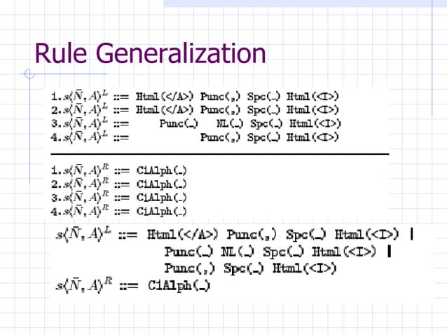 IE for Semi-structured Document: Supervised Approach | PPT