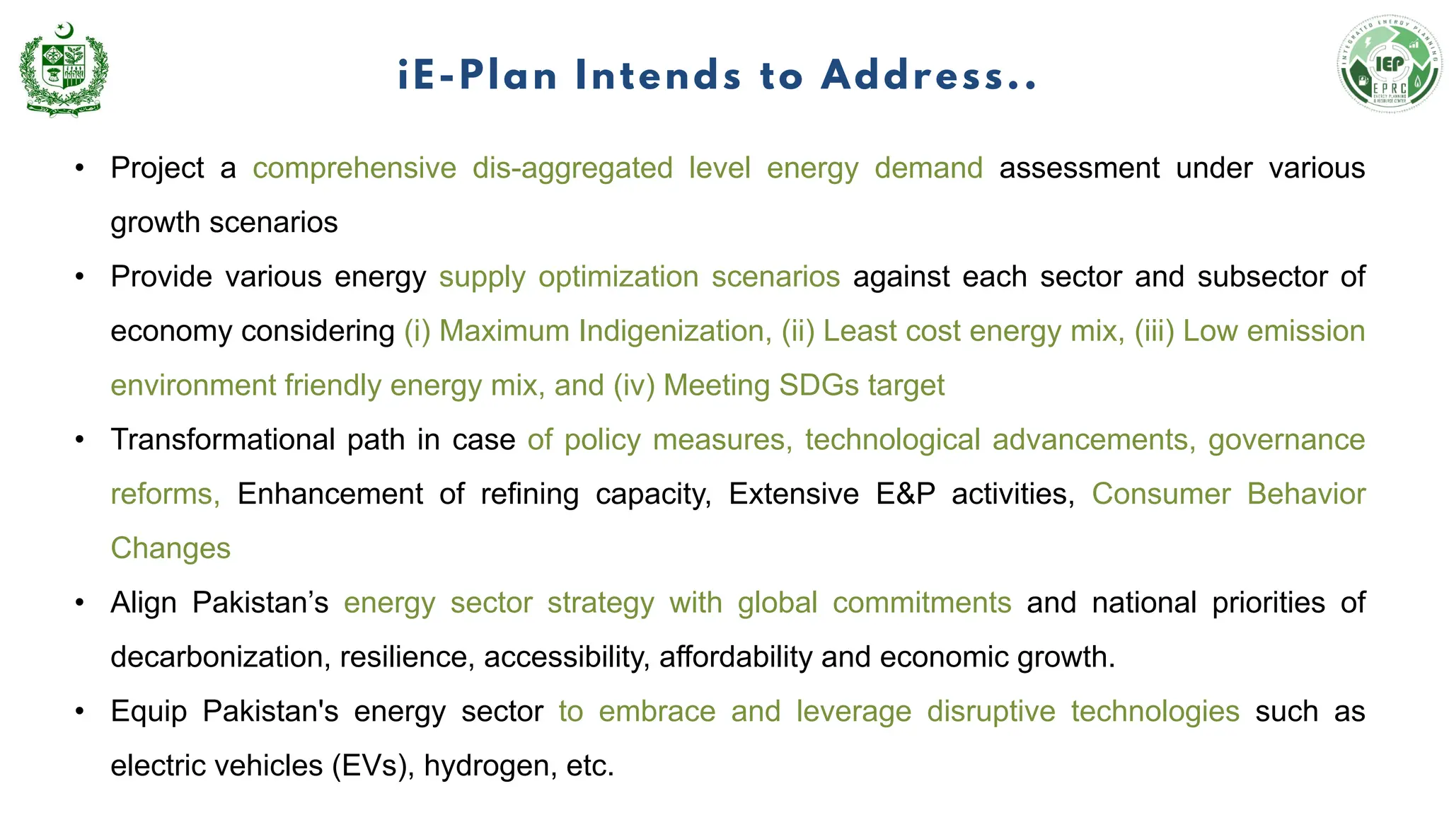 Pakistan Integrated Energy Plan (iE-Plan) | PDF