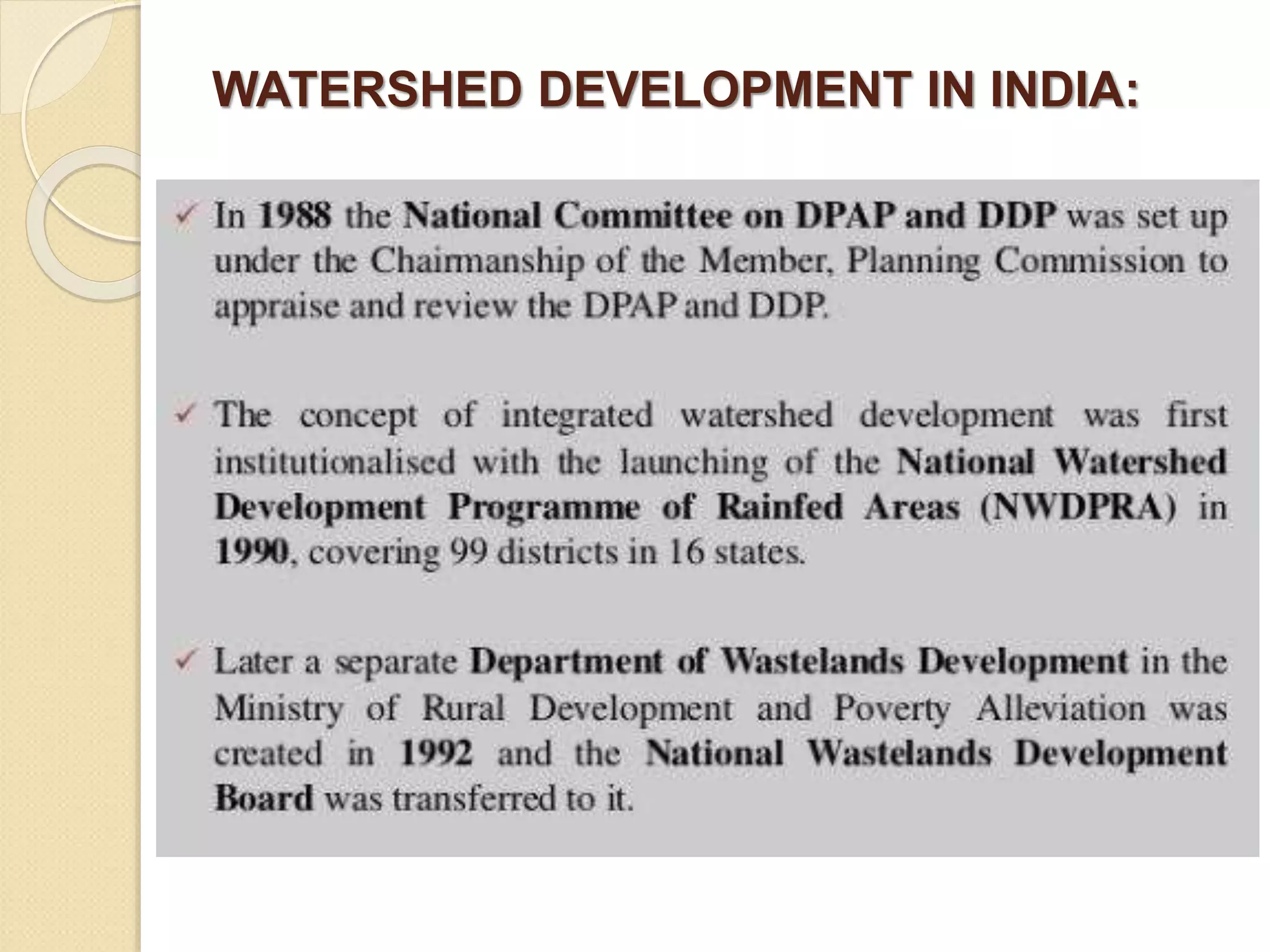 WATERSHED MANAGEMENT - INTRODUCTION | PPT