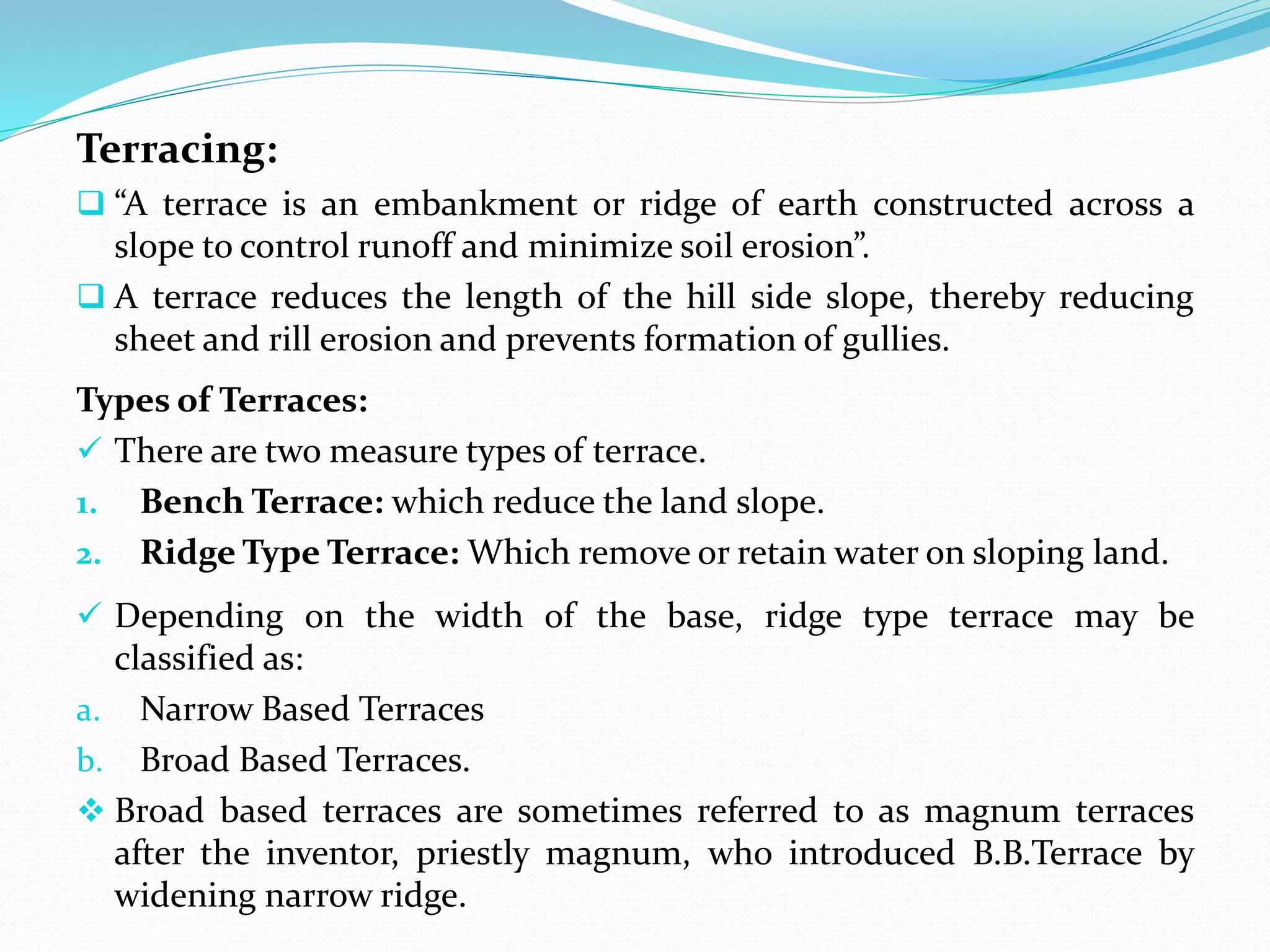 WATERSHED MANAGEMENT - PRINCIPLES OF EROSION & MANAGEMENTS | PPTX