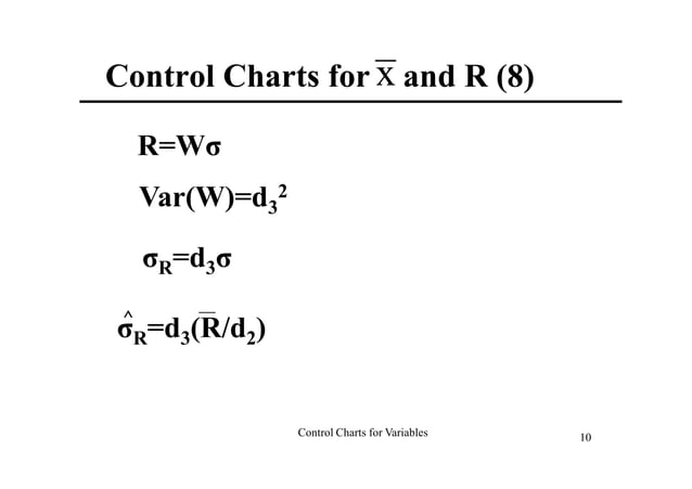 IE-002 Control Chart For Variables | PPT