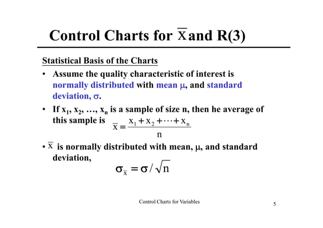 IE-002 Control Chart For Variables | PPT