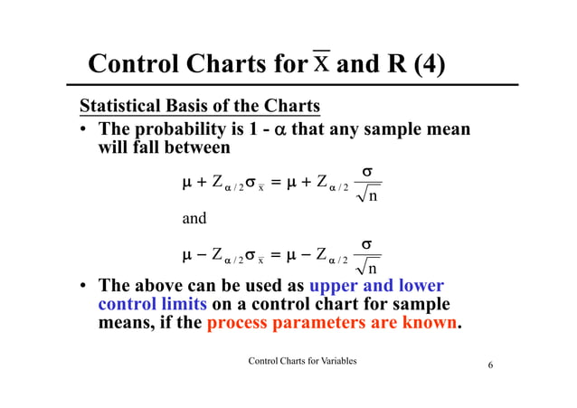 IE-002 Control Chart For Variables | PPT