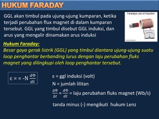 Ie01 hukum faraday-lenz | PPTX