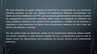 Introduccion a las instalaciones electricas | PPTX