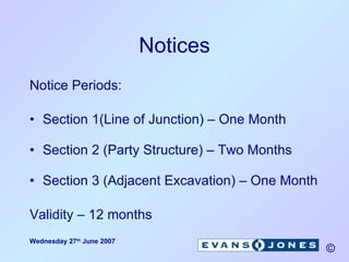 Ie22 Party Wall Presentation (22 06 07) | PPT