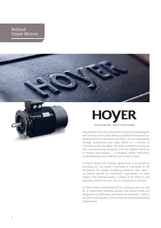 Hoyer IE3 Electric Motors | PDF