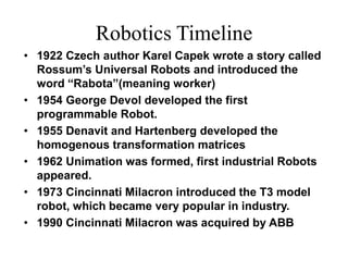 Introduction to Robotics Presentation.ppt