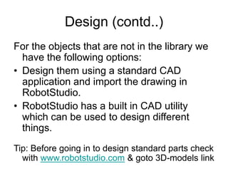 ie450RobotStudio.ppt | Programming Languages | Computing
