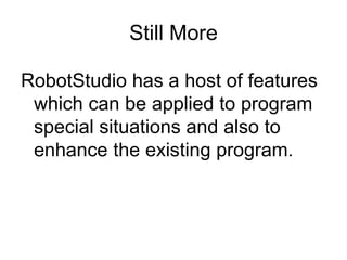 ie450RobotStudio.ppt | Programming Languages | Computing